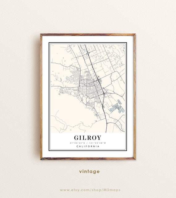 Road Map Of Gilroy California