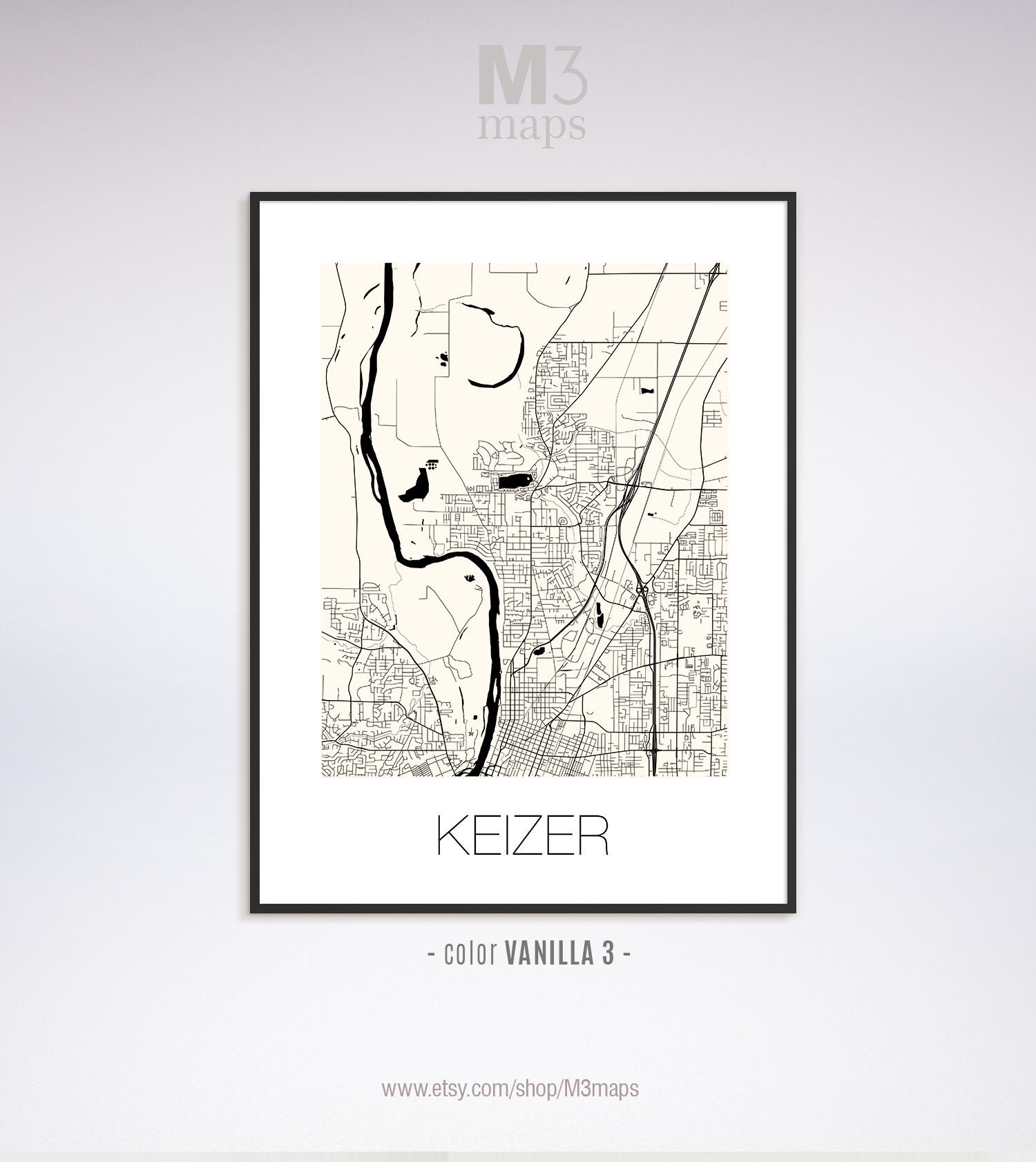 Keizer Oregon Keizer OR Map Keizer Map Keizer Print Keizer - Etsy