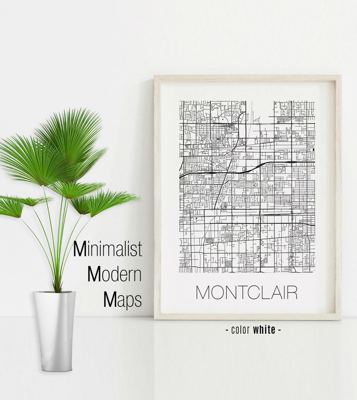Montclair California Montclair CA Map Montclair Map - Etsy