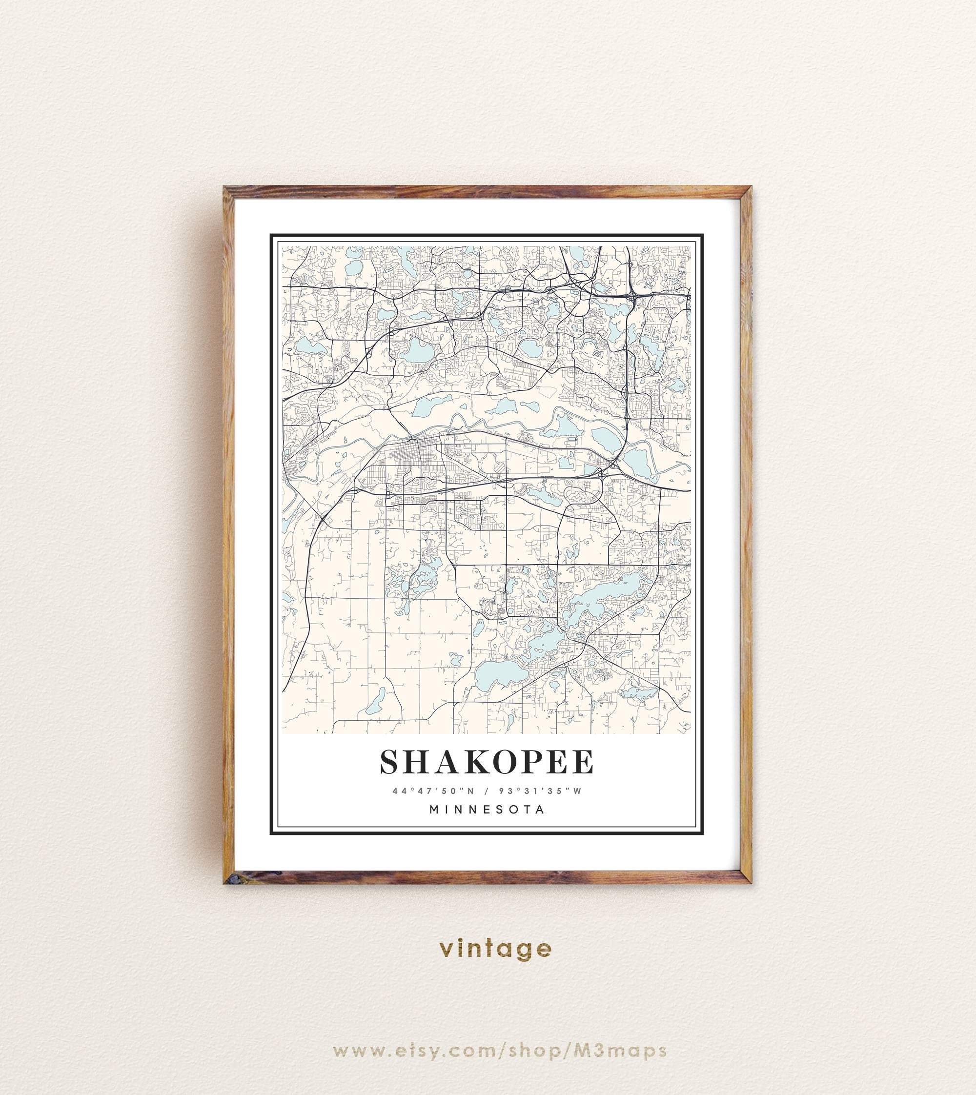 Large Map Of Shakopee