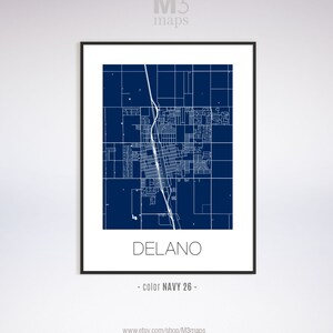 Delano California, Delano CA Map, Delano Map, Delano Print, Delano ...
