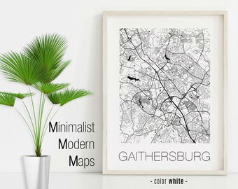 Old Gaithersburg MD Map 1879 Vintage Gburg Maryland Atlas - Etsy