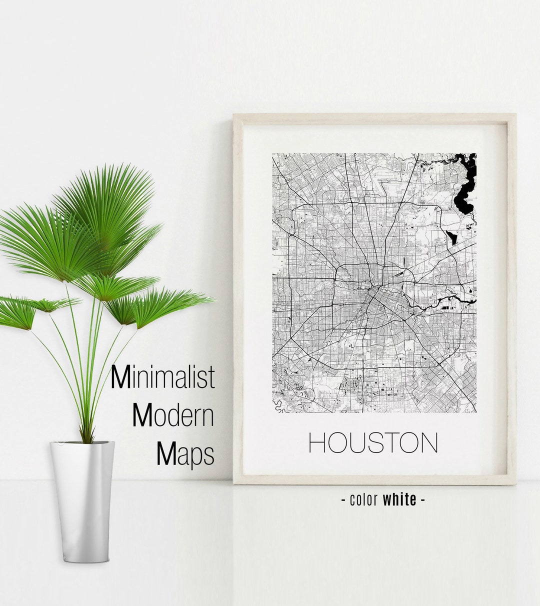 Houston Texas, Houston TX Map, Houston Map, Houston Print, Houston ...