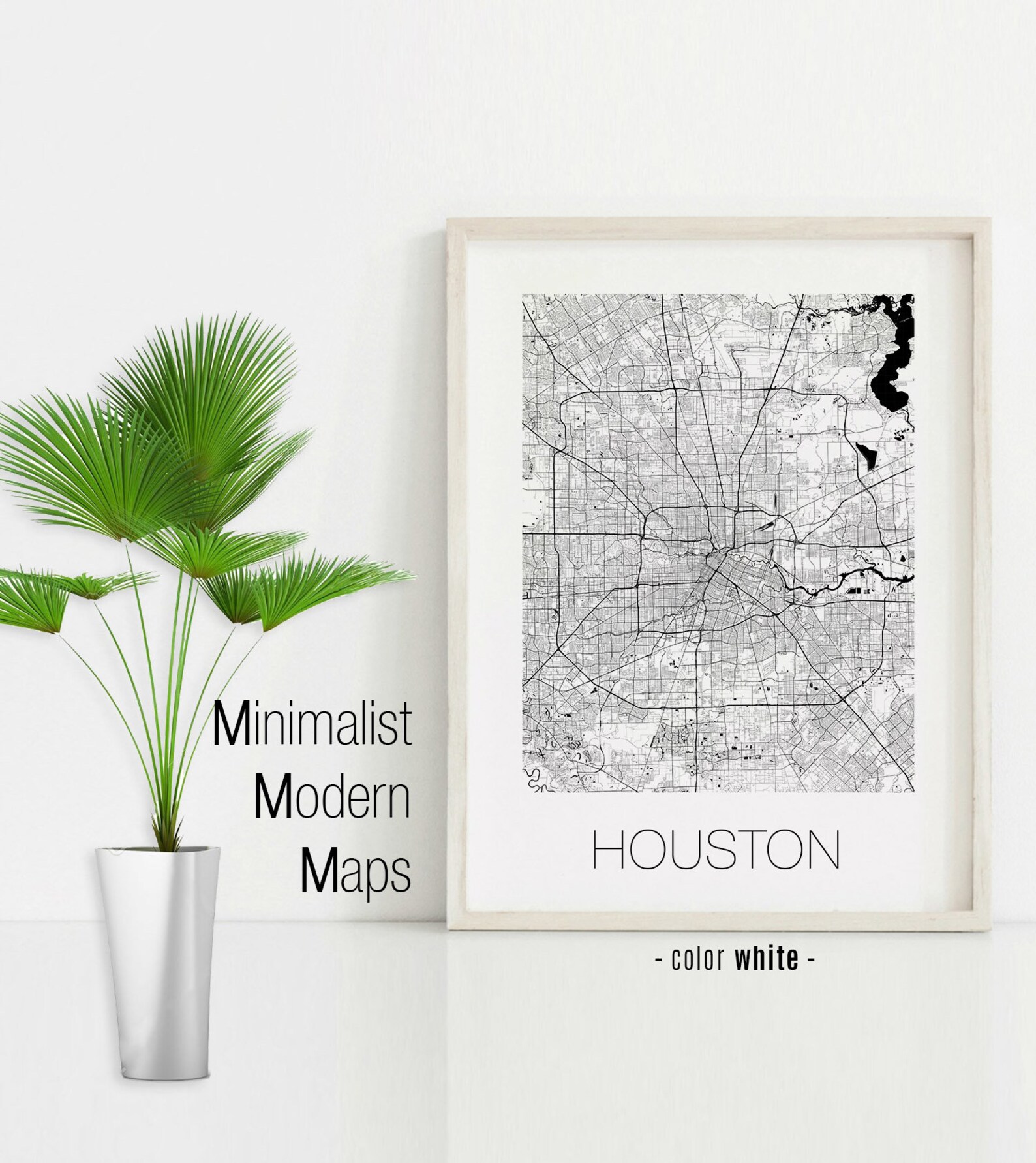 Houston Texas Houston TX Map Houston Map Houston Print - Etsy