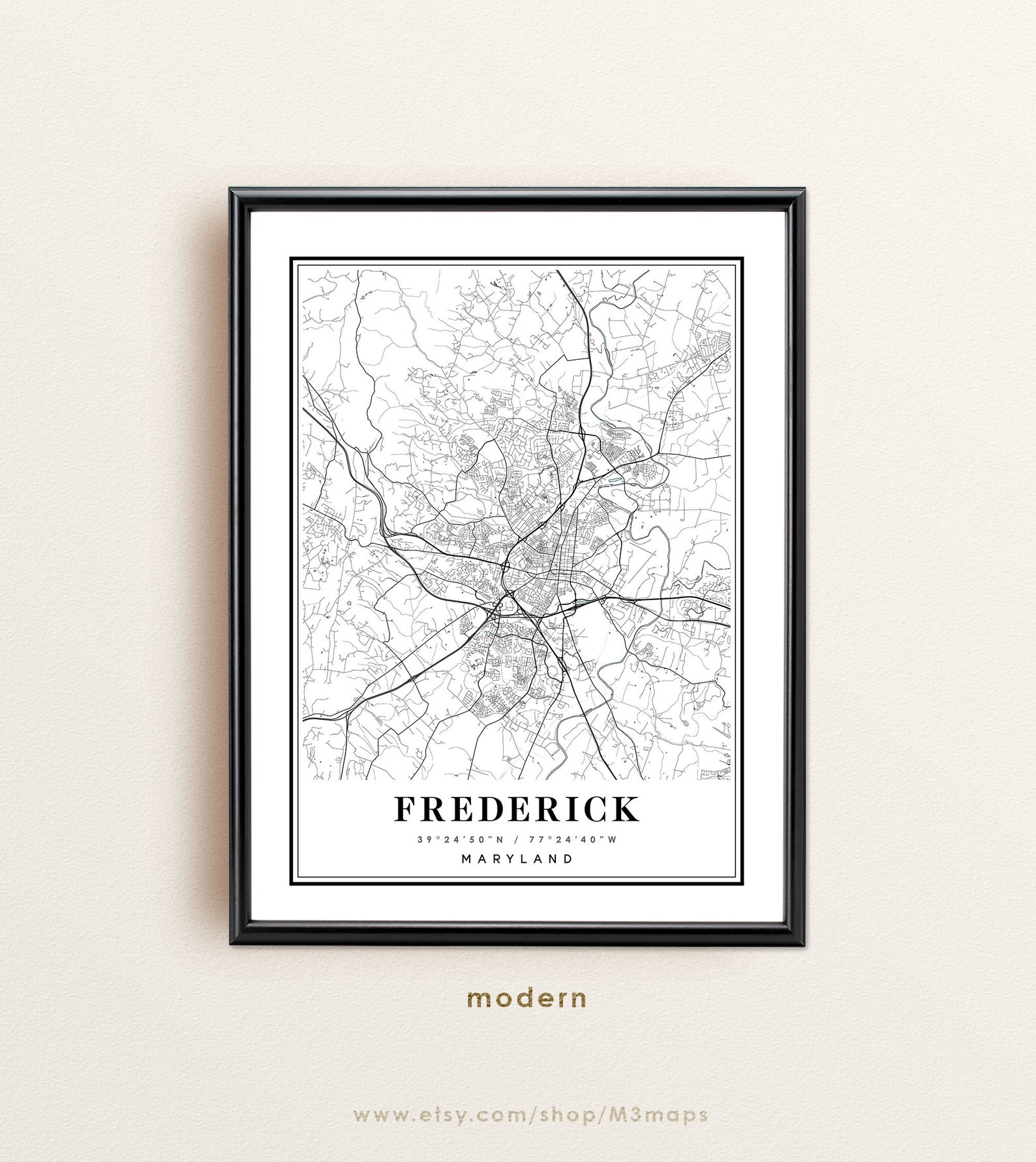 Frederick Maryland Map, Frederick MD Map, Frederick City Map, Frederick ...