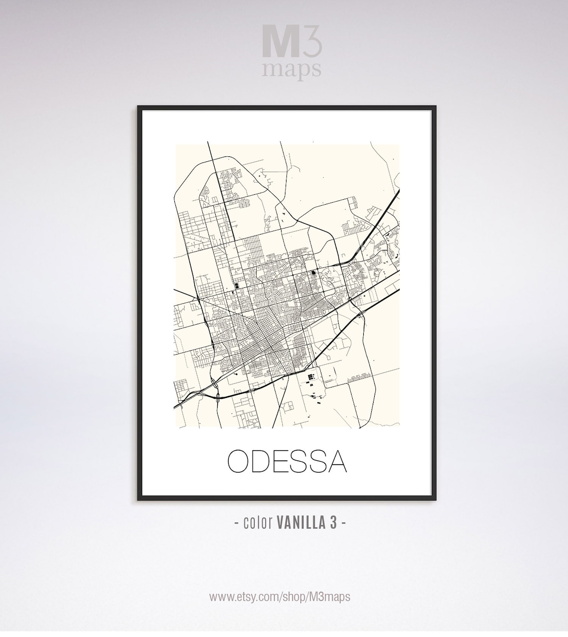 Odessa Texas Odessa TX Map Odessa Map Odessa Print Odessa - Etsy