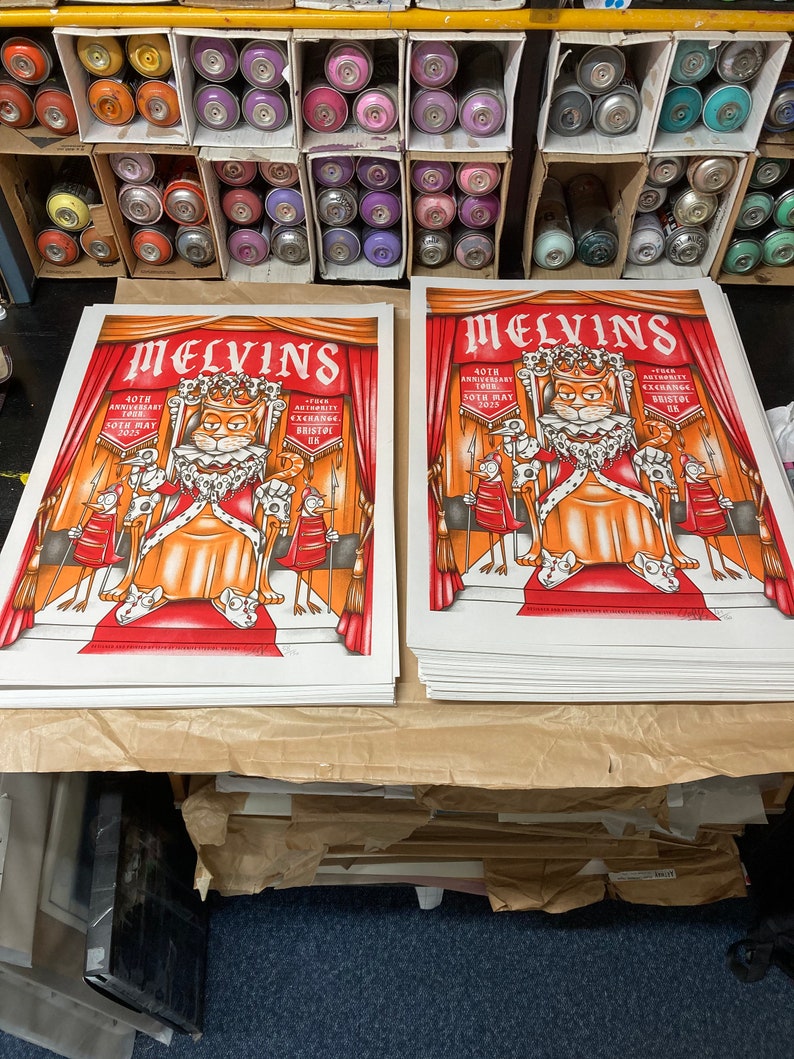 Sepr Melvins 40th Anniversary Tour Gig Poster. Exchange - Etsy