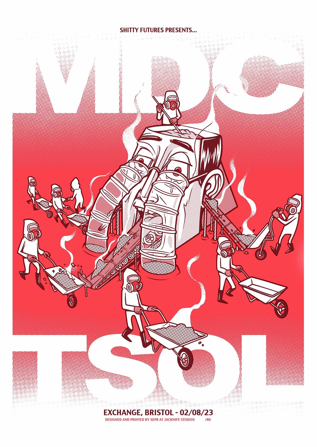 MDC / TSOL Gig Poster Exchange, Bristol 2.8.23 - Etsy