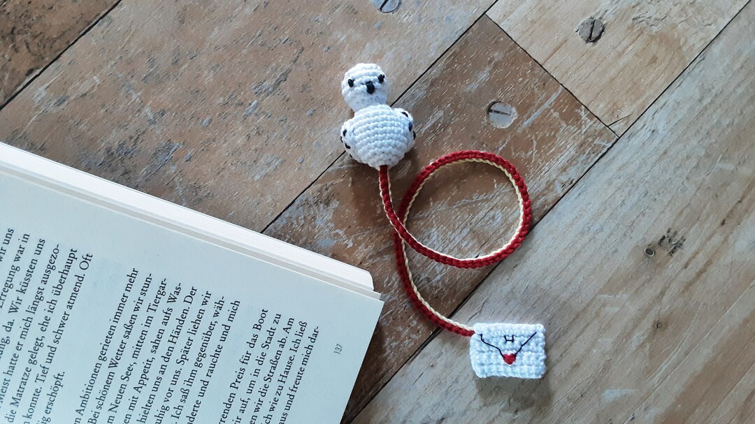 Crocheted Bookmark, Hedwig Owl, Harry Potter, Gift Idea, Book ...