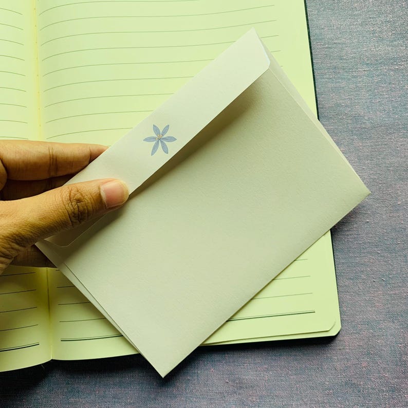 Printable Envelope Set of 2, Cute Floral Envelopes, One Click Print ...