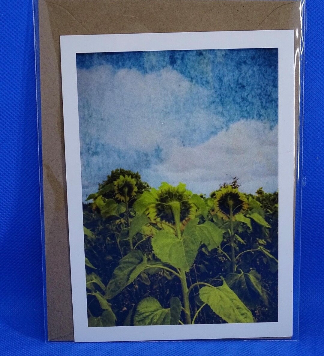 Very Van Gogh Inspired Sunflower Postcard - Etsy