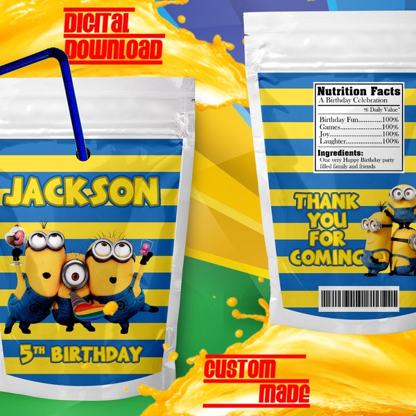 Minion Party Favors - Etsy