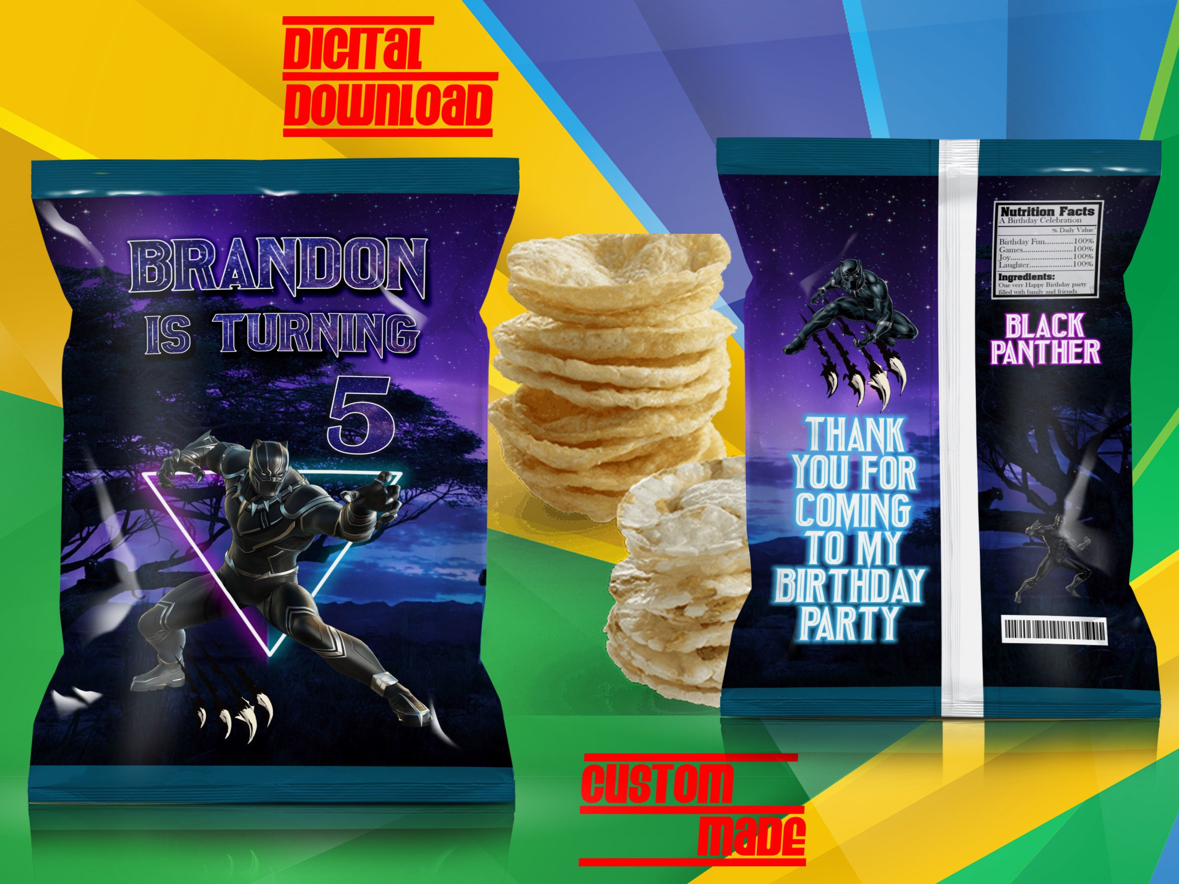 Panthers Snack Bag - Etsy