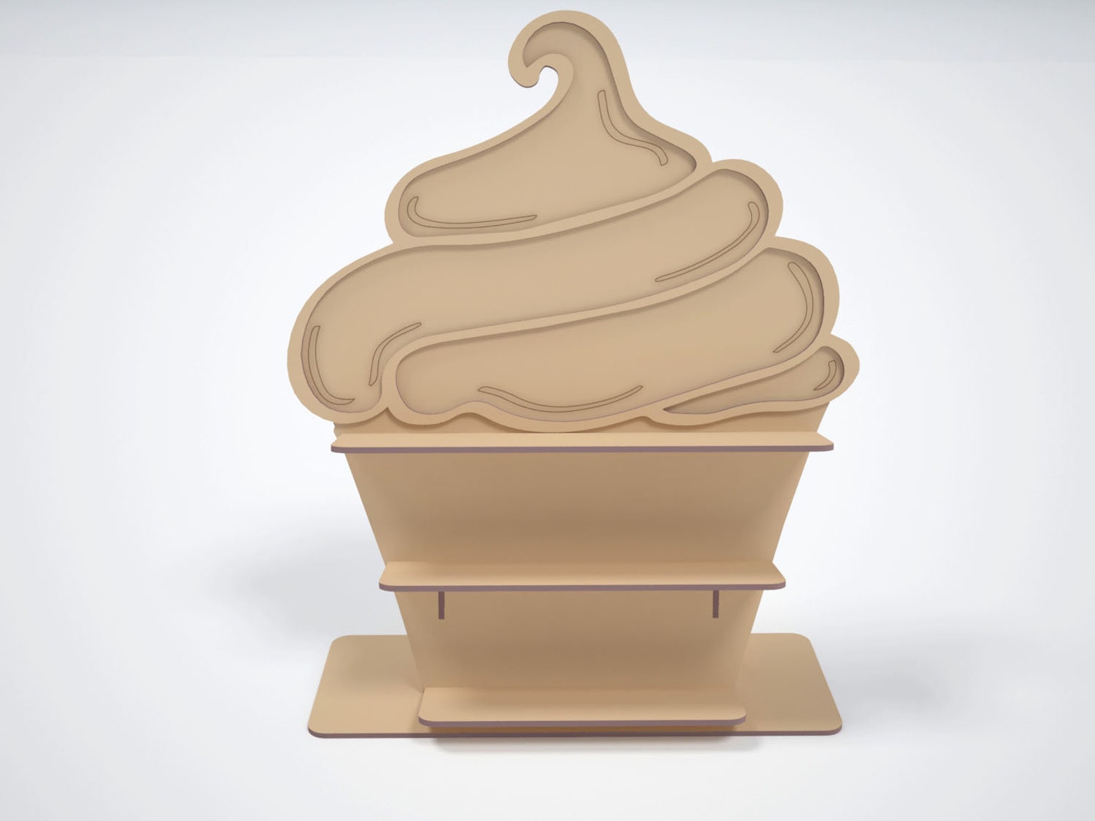 Cupcake Display Vector Pattern for Laser Cutting - Etsy