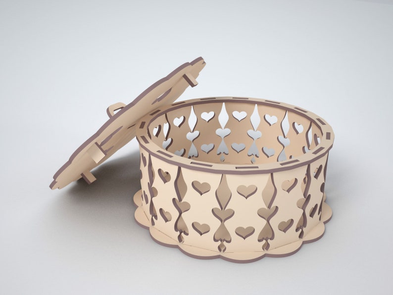 Round Box Vector Plans for Laser Cutting CNC, Instant Download, Laser ...