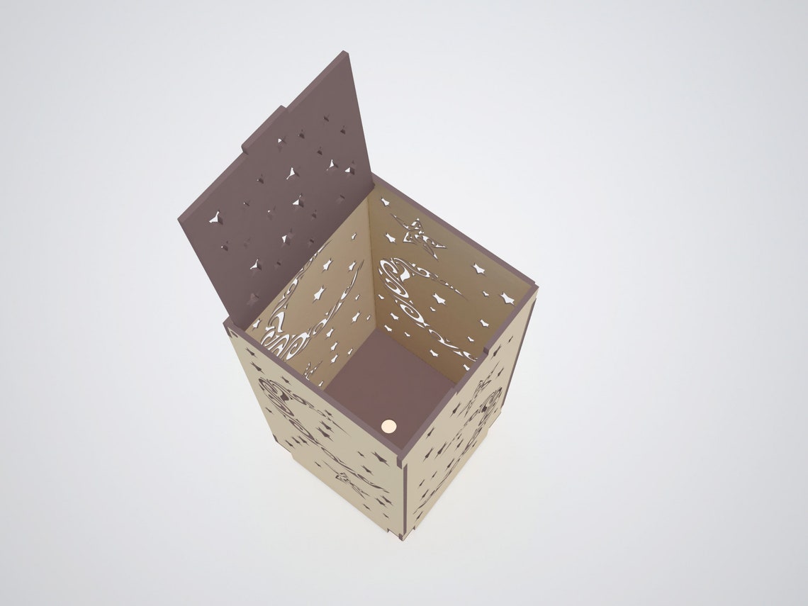 Decorative Lamp, Night Lantern, Light Box Vector Plans File,display ...