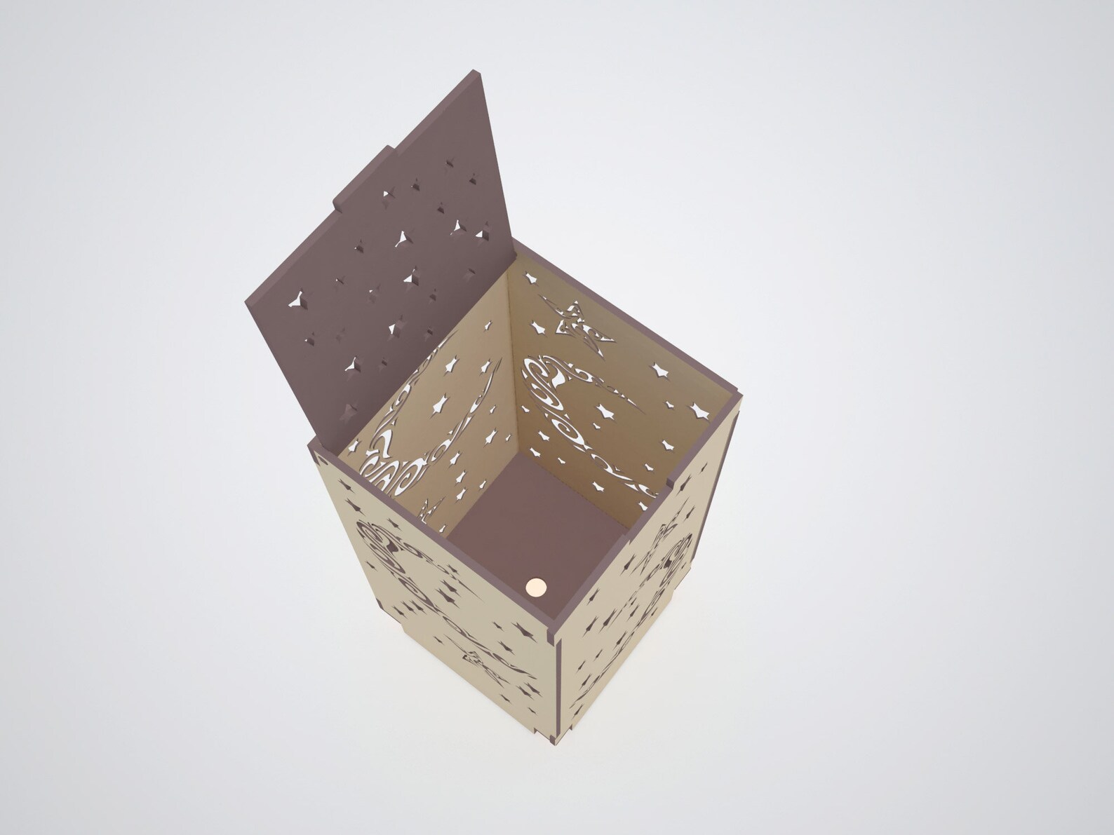 Decorative Lamp, Night Lantern, Light Box Vector Plans File,display ...