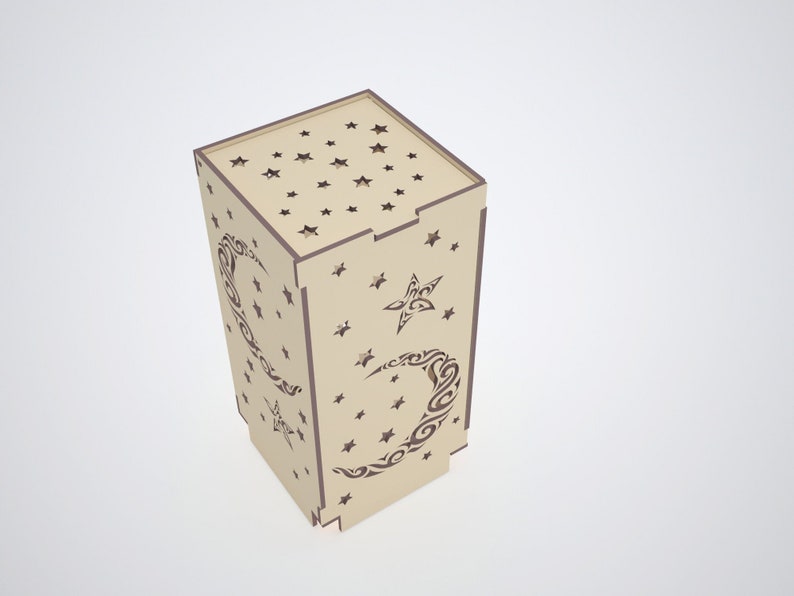 Decorative Lamp, Night Lantern, Light Box Vector Plans File,display ...