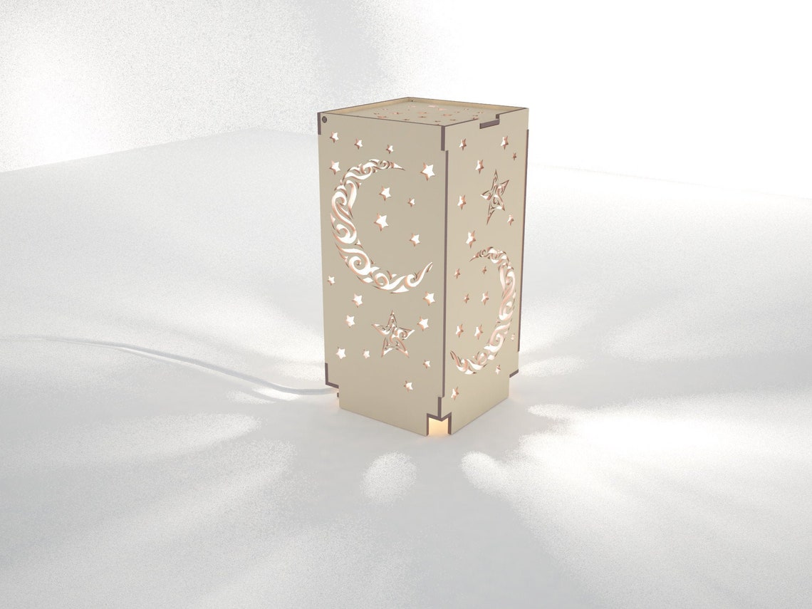 Decorative Lamp, Night Lantern, Light Box Vector Plans File,display ...