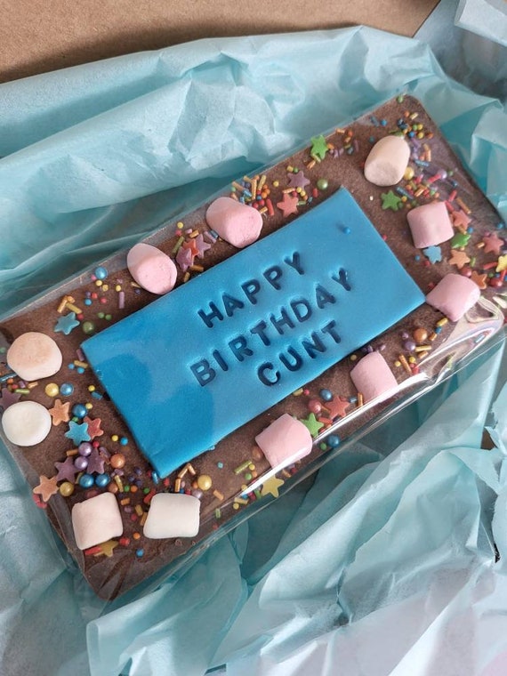 BIRTHDAY CHOCOLATE BAR Letter Box Gift Present Girls - Etsy UK