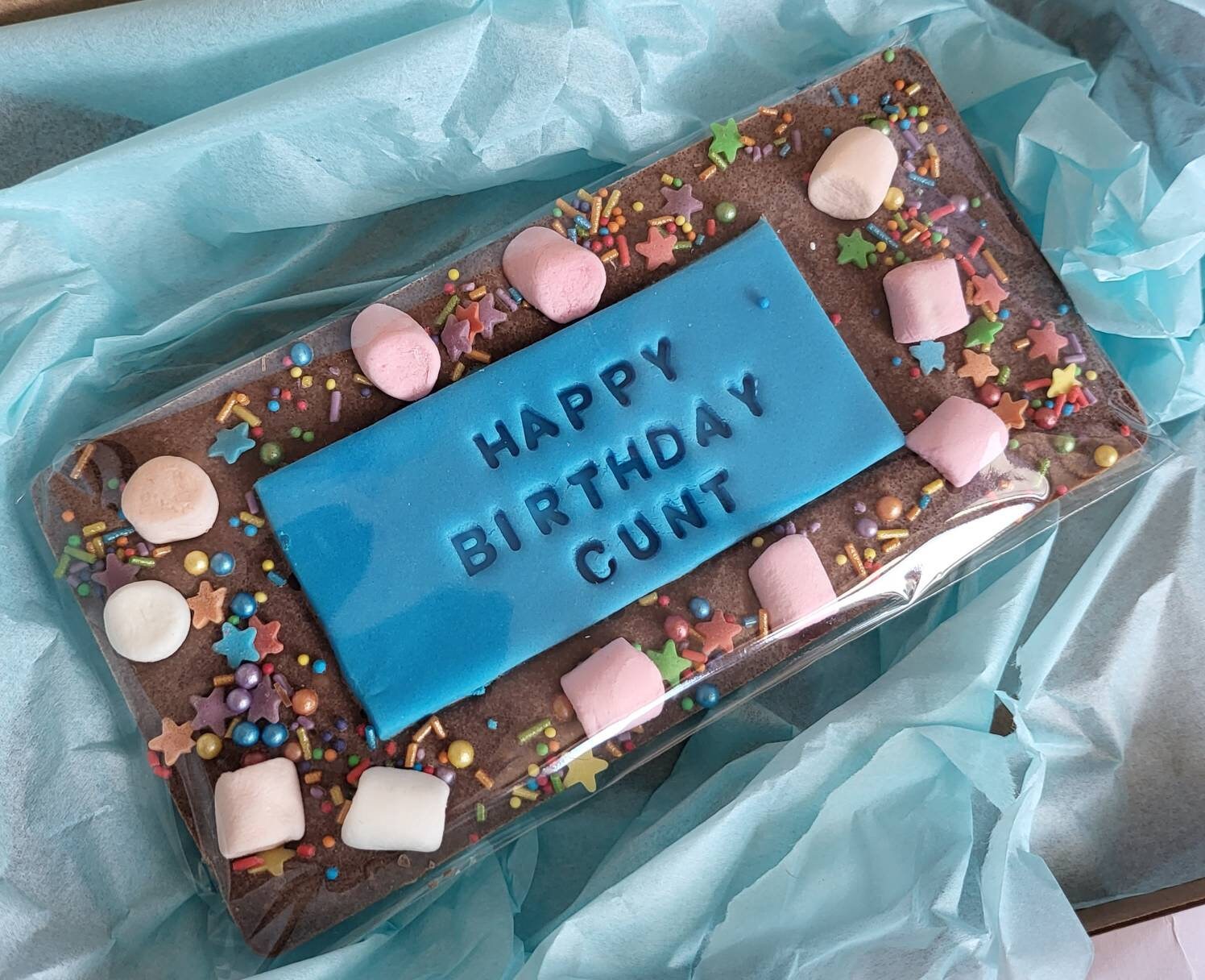 BIRTHDAY CHOCOLATE BAR Letter Box Gift Present Girls Women's Sweets ...