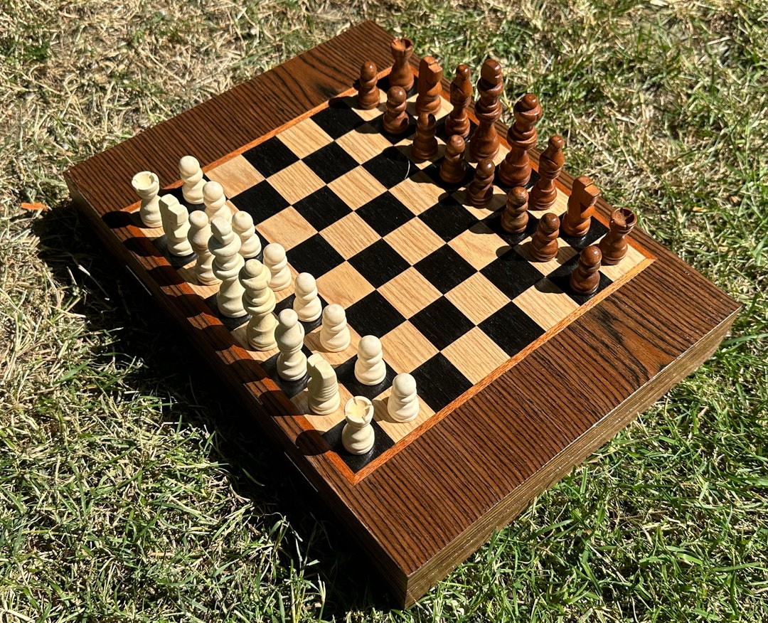 Custom Handmade Chess and Backgammon Set 25cm X 35cm / Walnut / Beech ...
