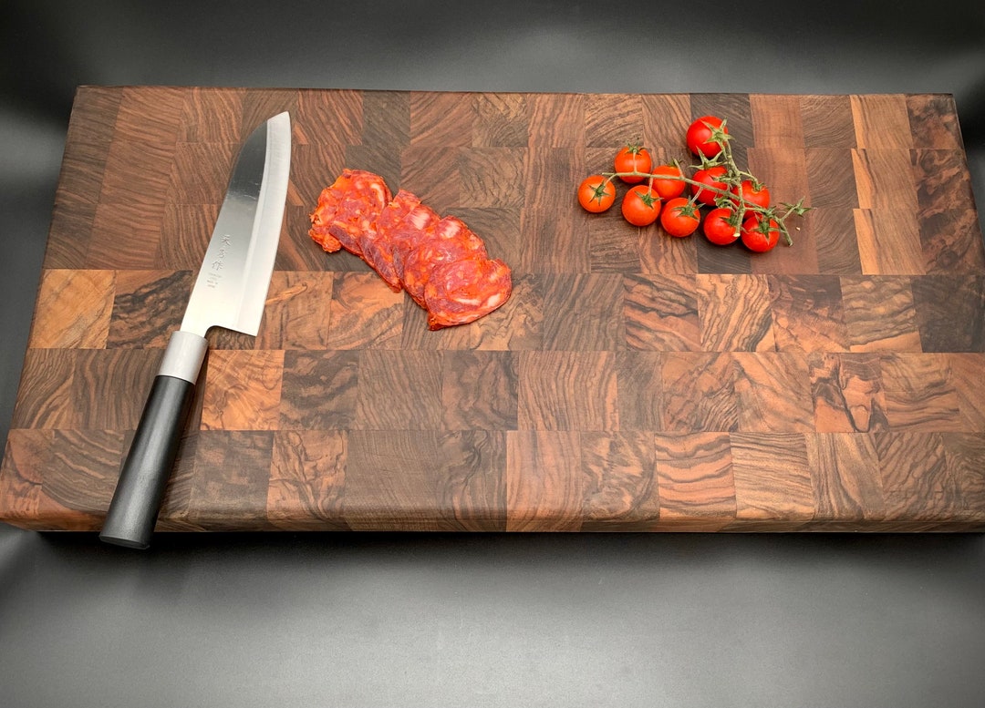 Walnut Wood,end Grain Butcher Block, Chopping Board - Etsy