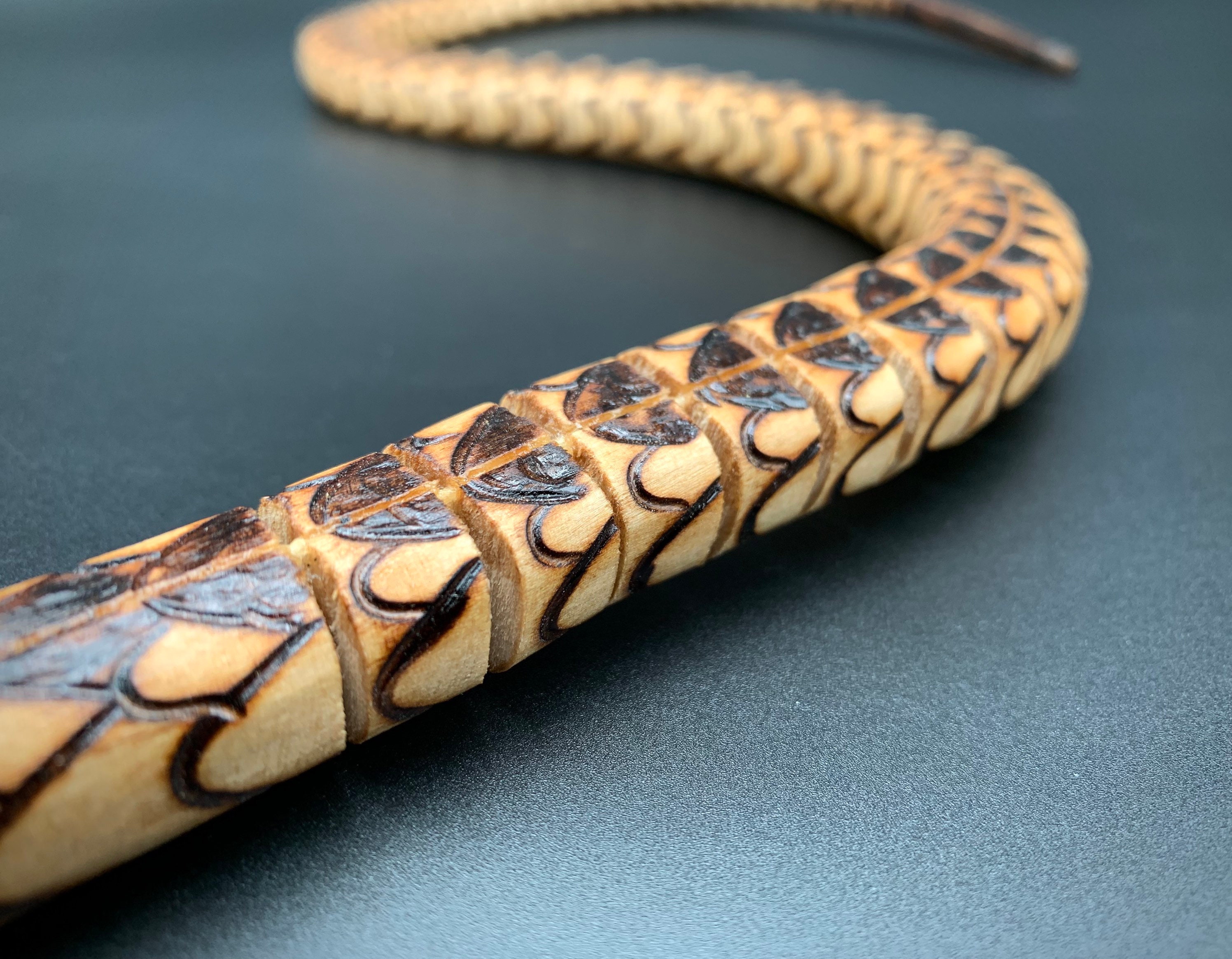 Wooden Snakeengraved Slithering Wooden Snake - Etsy UK
