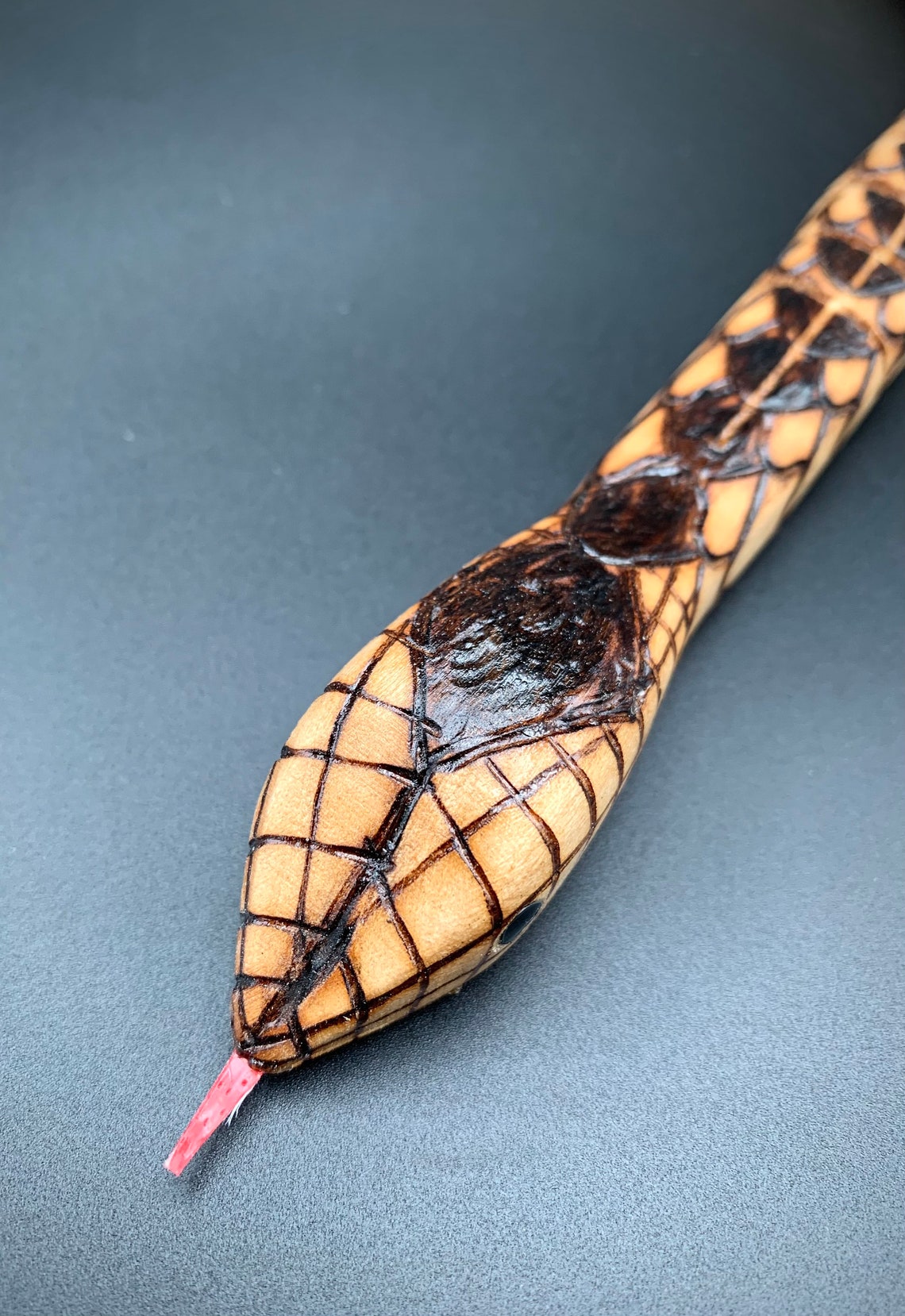 Wooden Snake,engraved Slithering Wooden Snake - Etsy UK