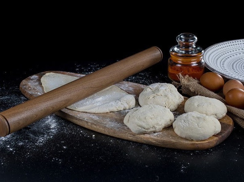 Gourmet Walnut Wood Rolling Pin - Etsy UK