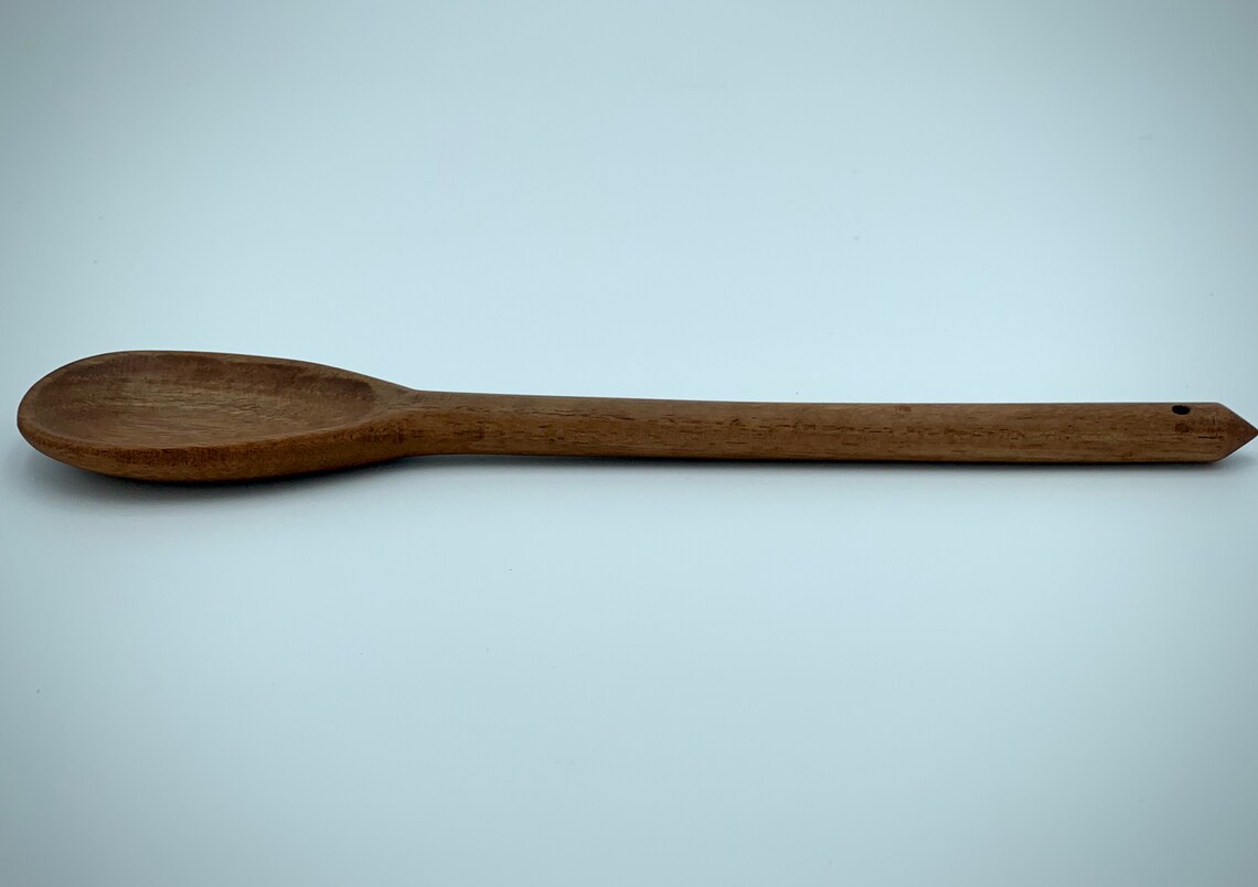 Walnut Hand Carved Mixing Spoon - Etsy UK