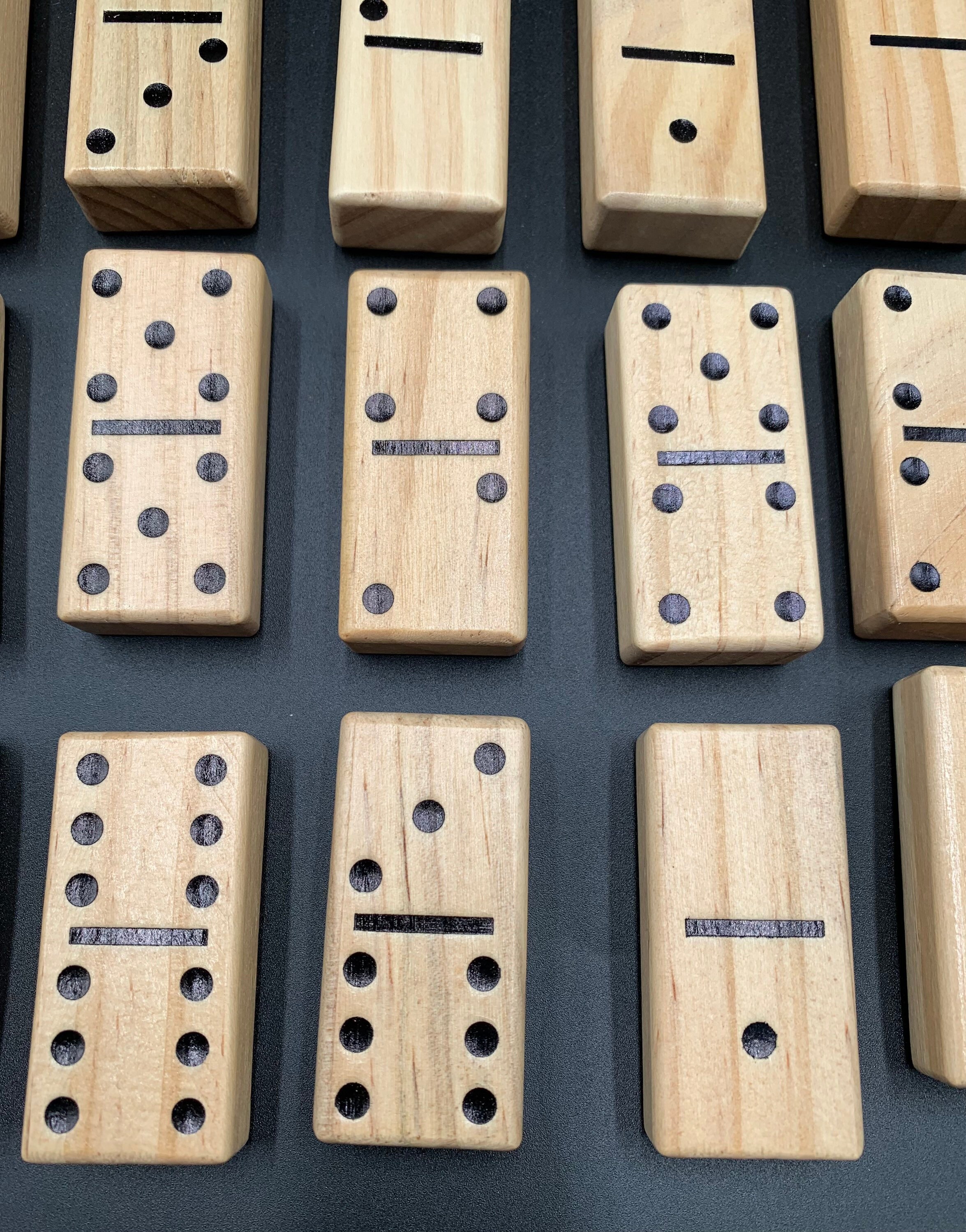 Wooden Dominoes Set 28pc - Etsy