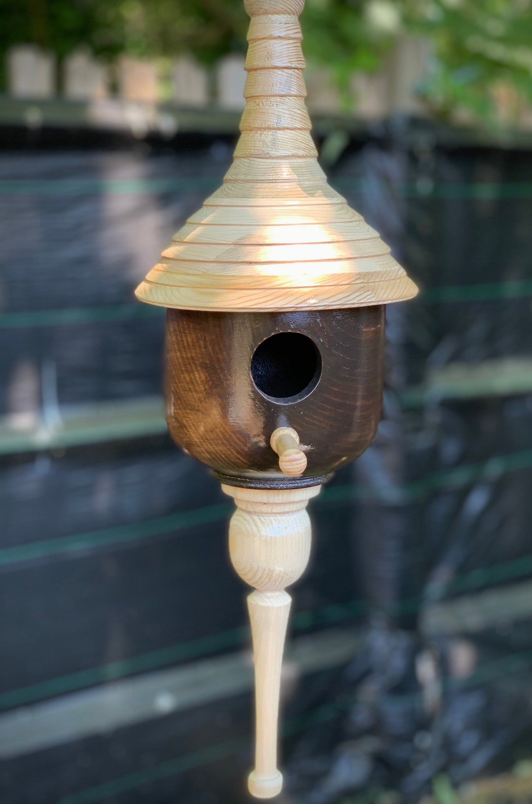 Wooden Hand Turned Bird Nest,house - Etsy