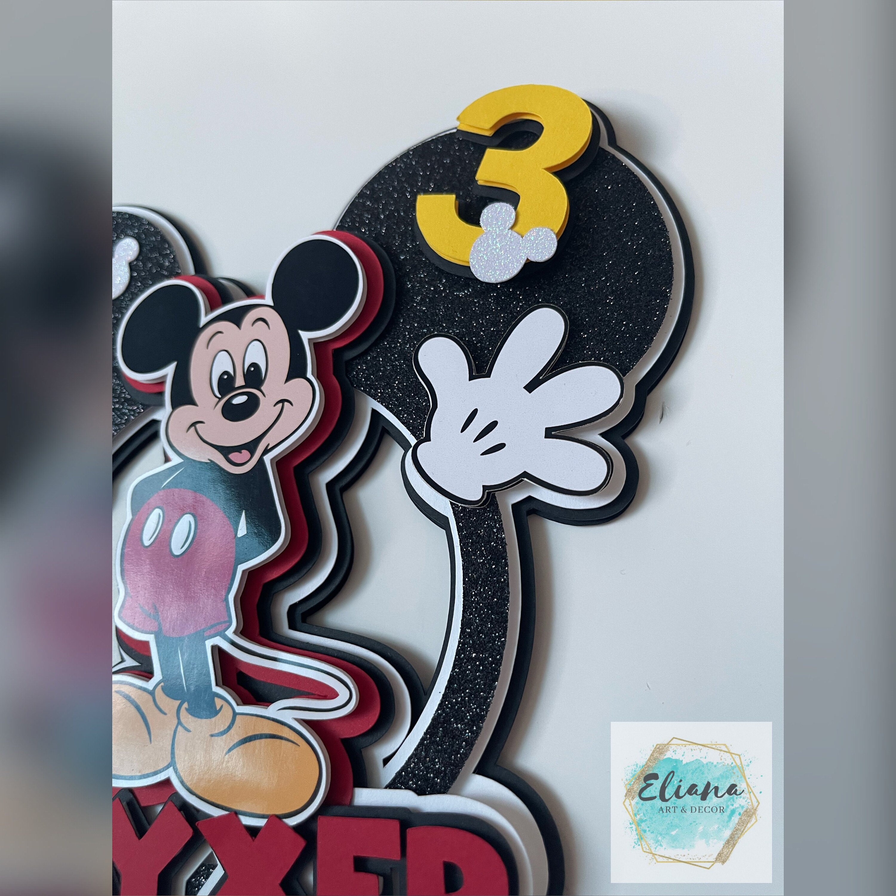 Mickey Mouse Cake Topper - Etsy