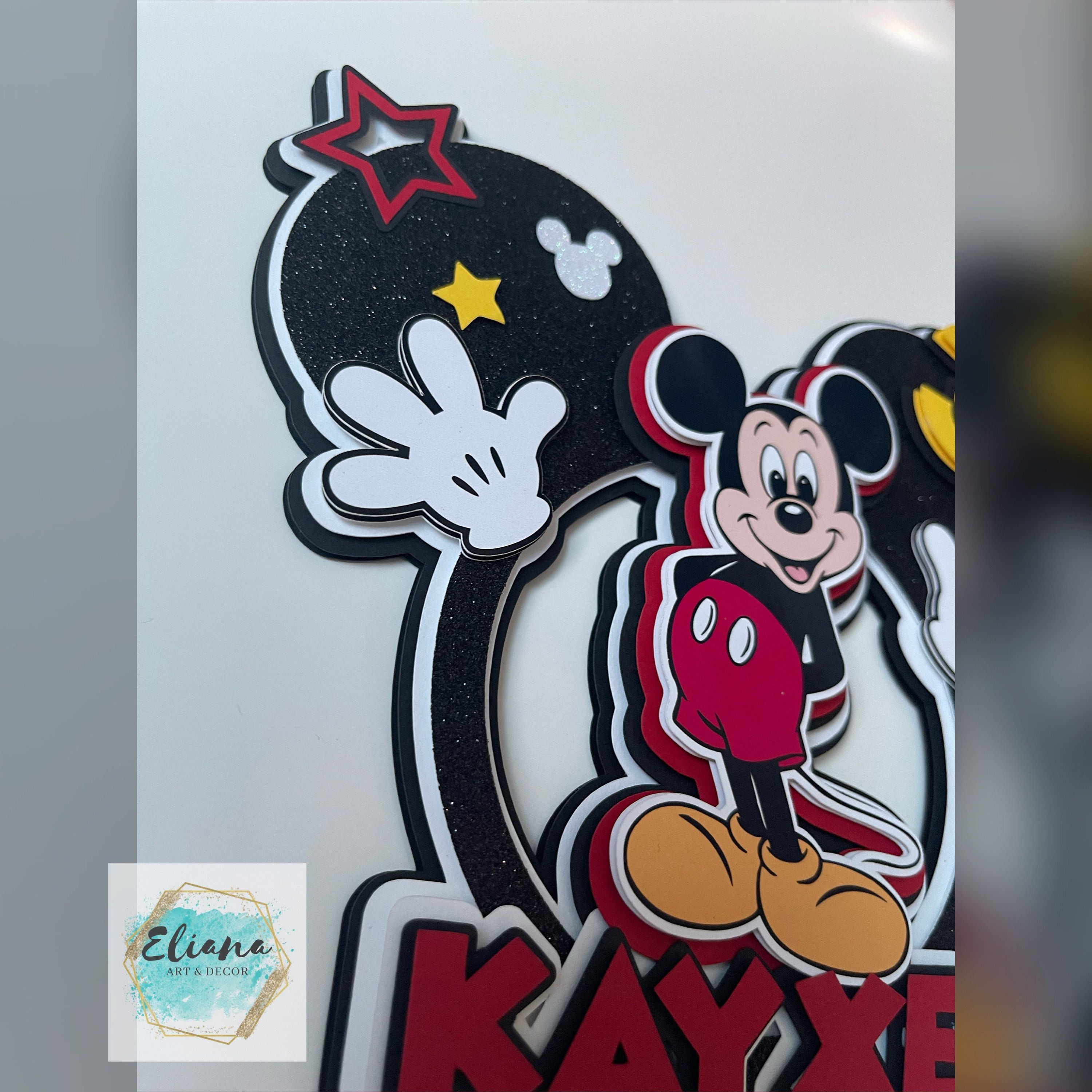 Mickey Mouse Cake Topper - Etsy