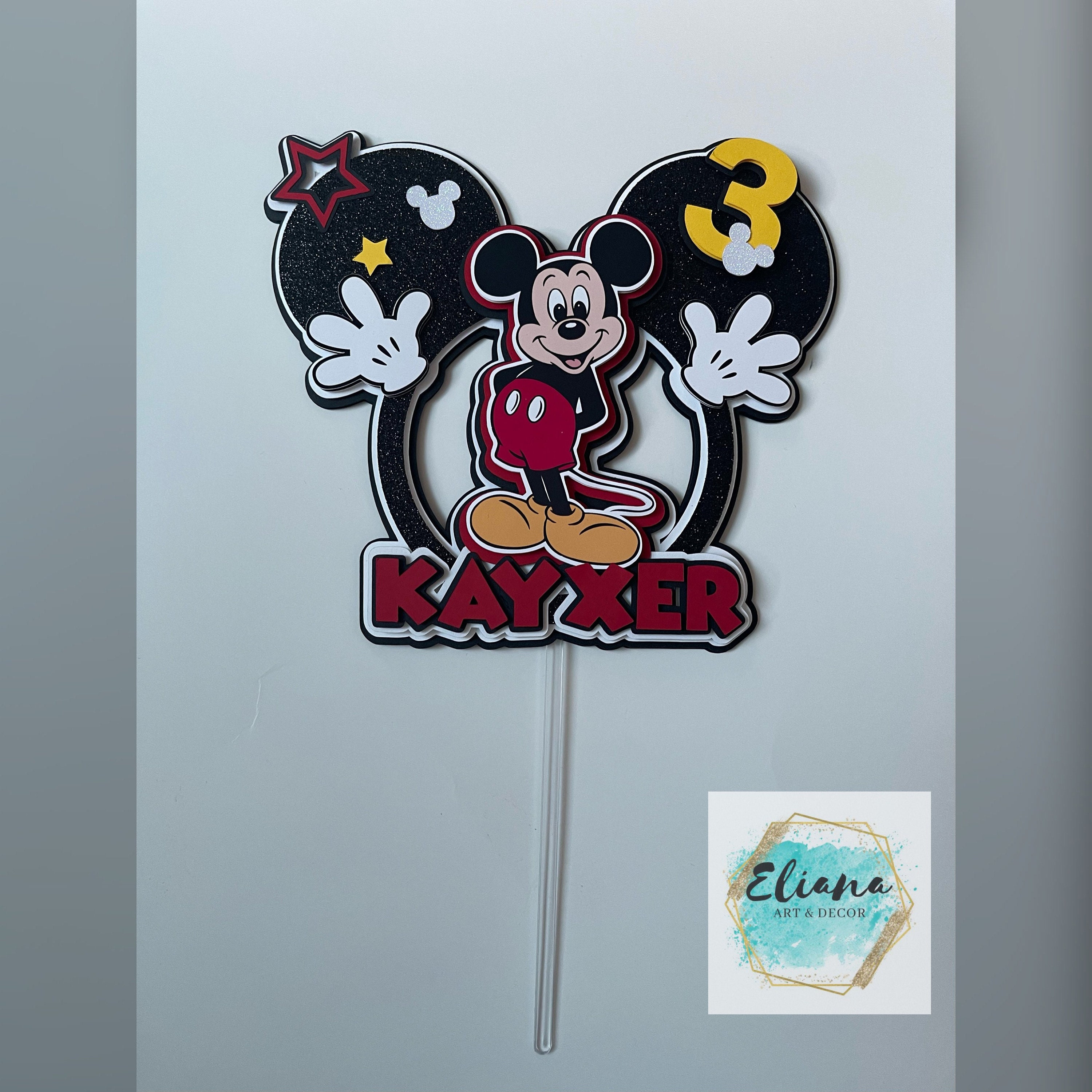 Mickey Mouse Cake Topper - Etsy