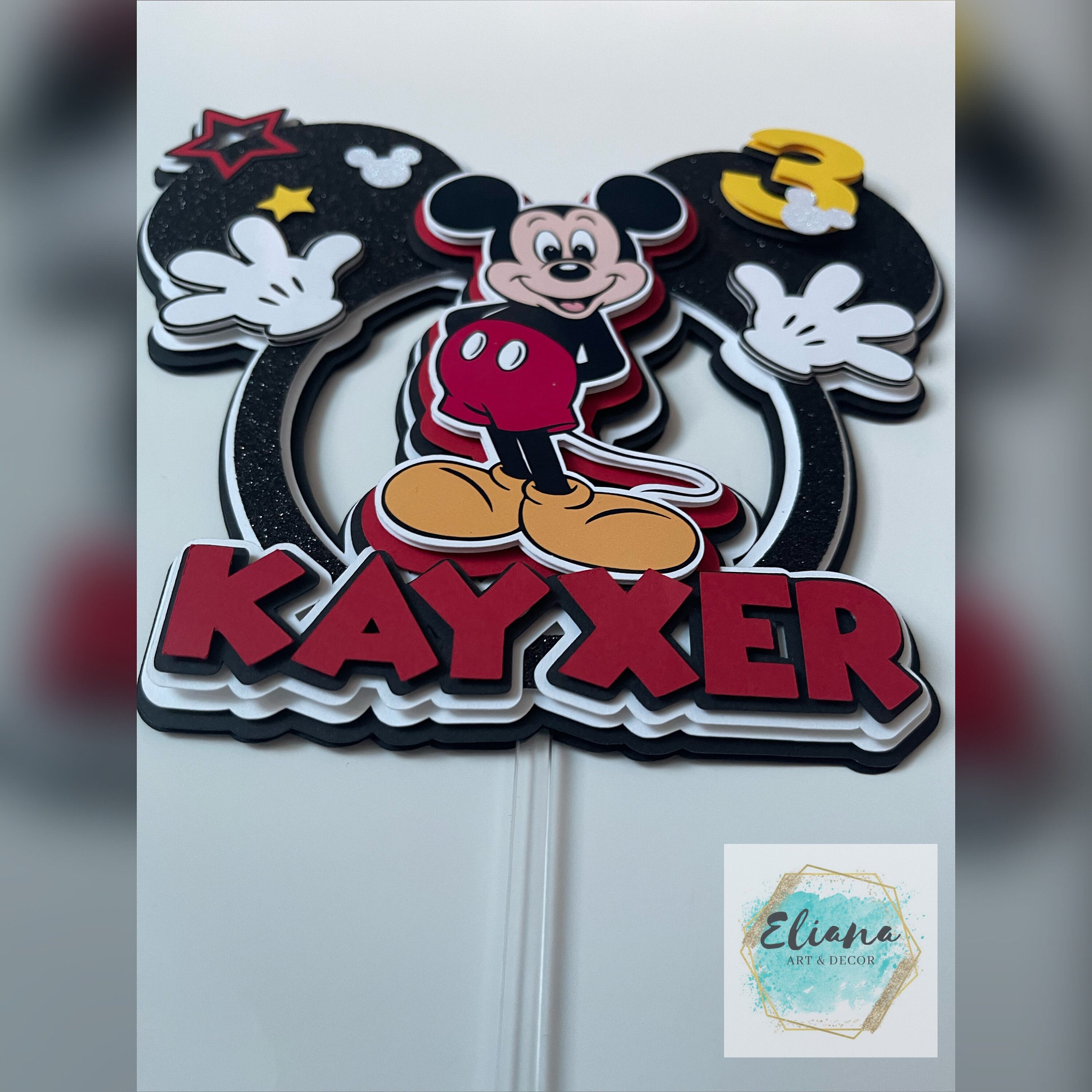 Mickey Mouse Cake Topper - Etsy