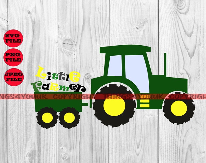 1 Birthday Tractor SVG, Tractor Svg, Tractor Cut File, Tractor Number 1 ...