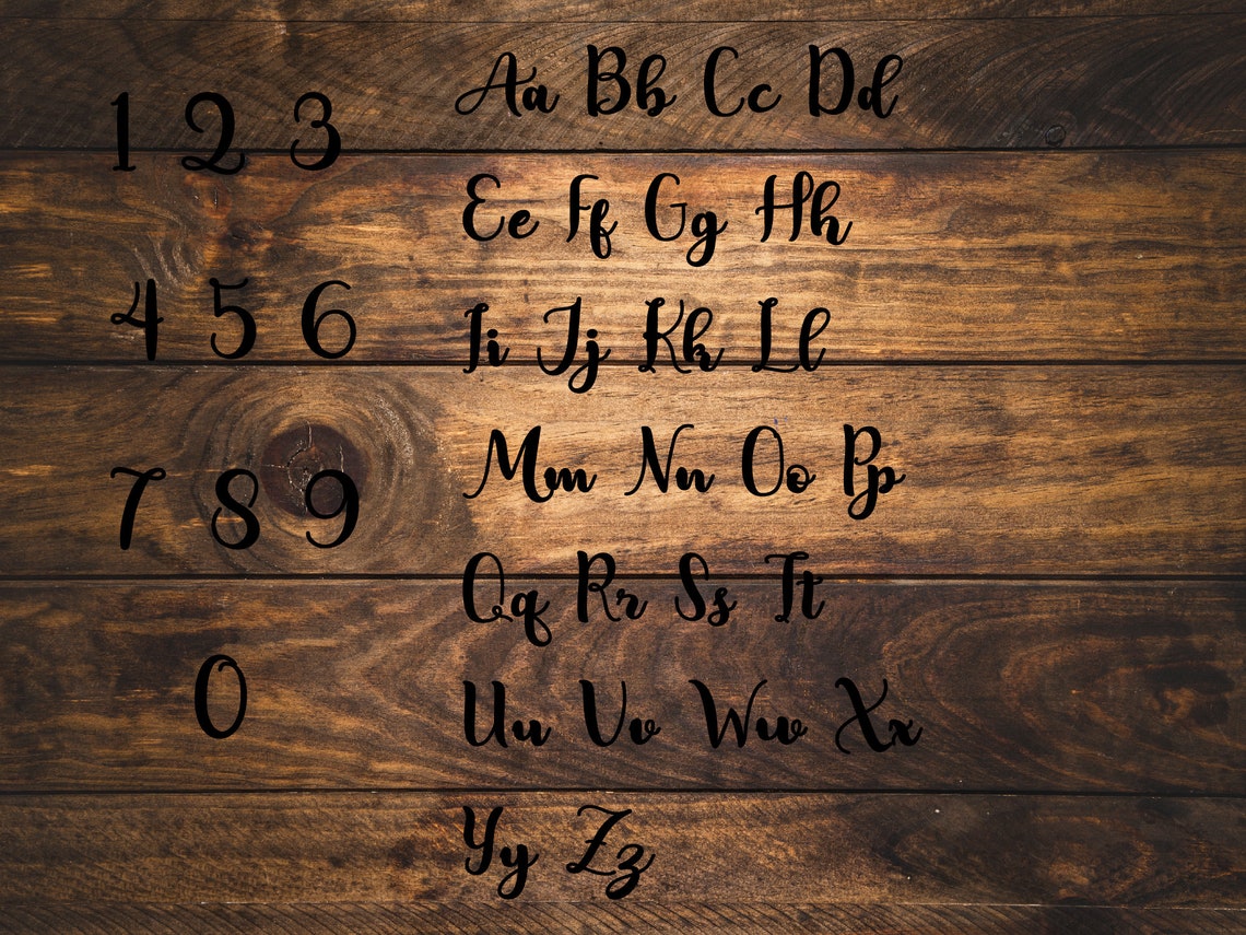 Pretty Svg Font SVG Fonts for Cricut Alphabet Cursive Font - Etsy Canada