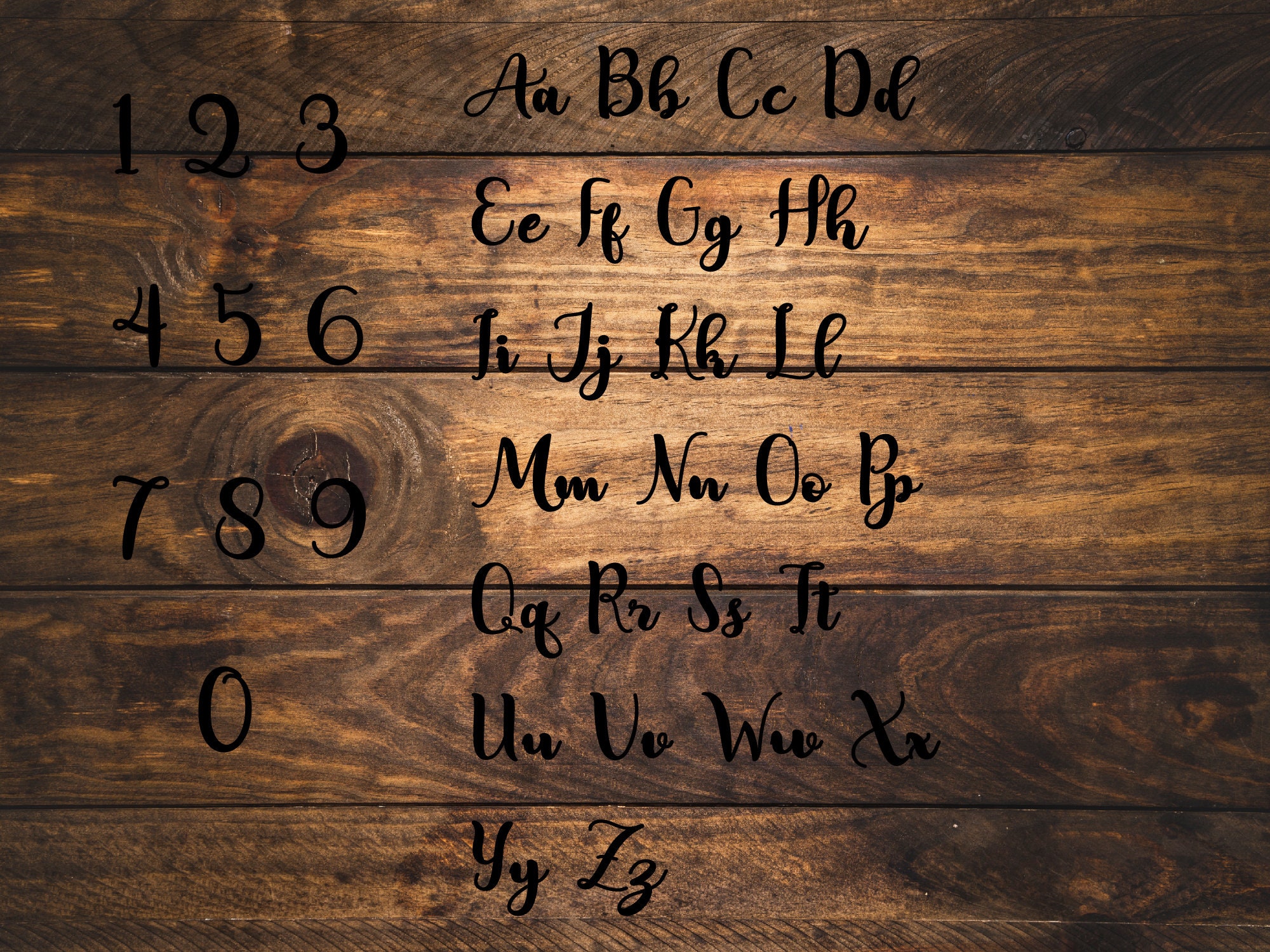 Pretty Svg Font SVG Fonts For Cricut Alphabet Cursive Font | Etsy