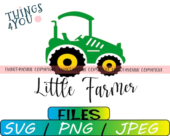 Little Farmer Svg Tractor Svg Farm Equipment Tractor - Etsy
