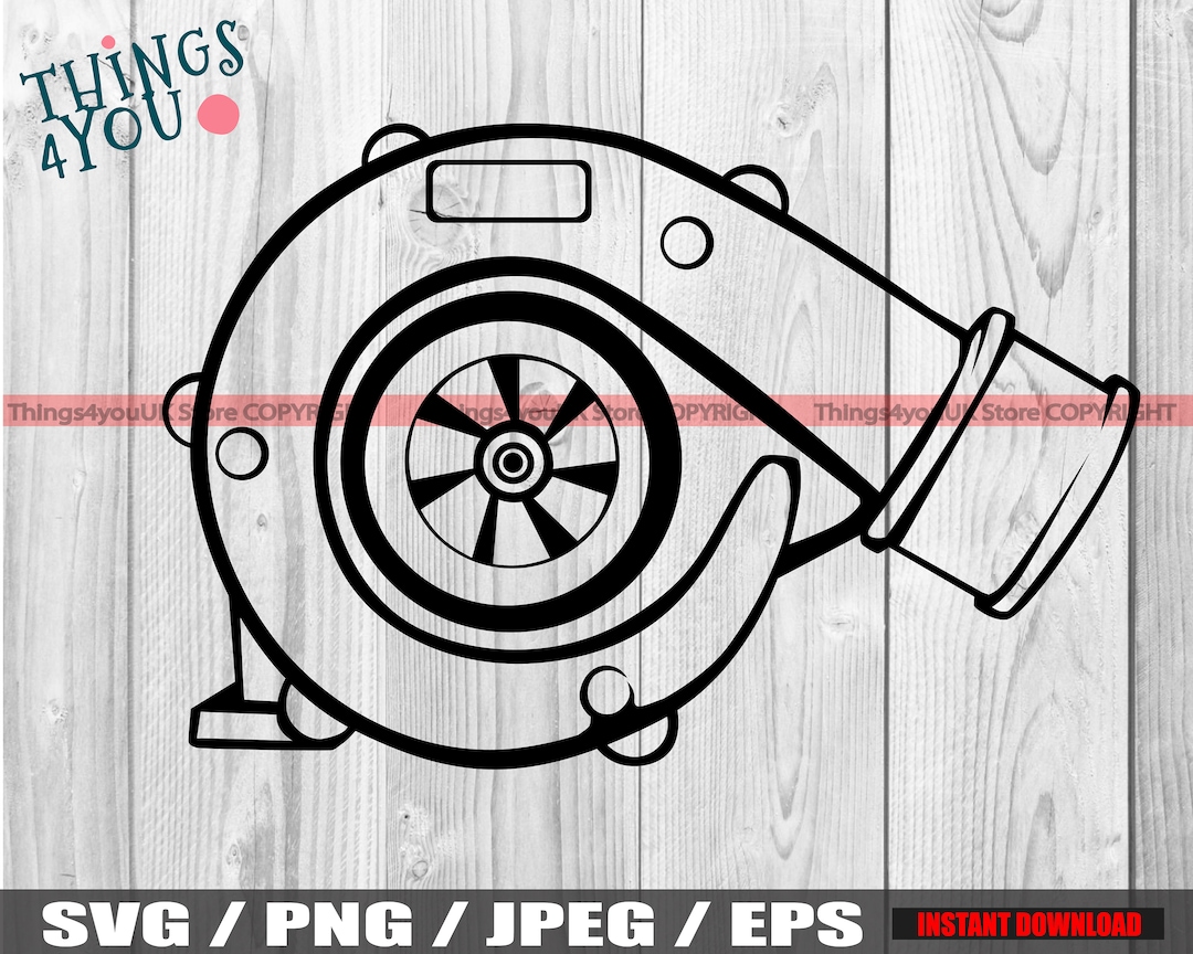 Turbo, Turbo SVG, Turbo Png, Turbo Stickers, Turbo Charger, Boost ...