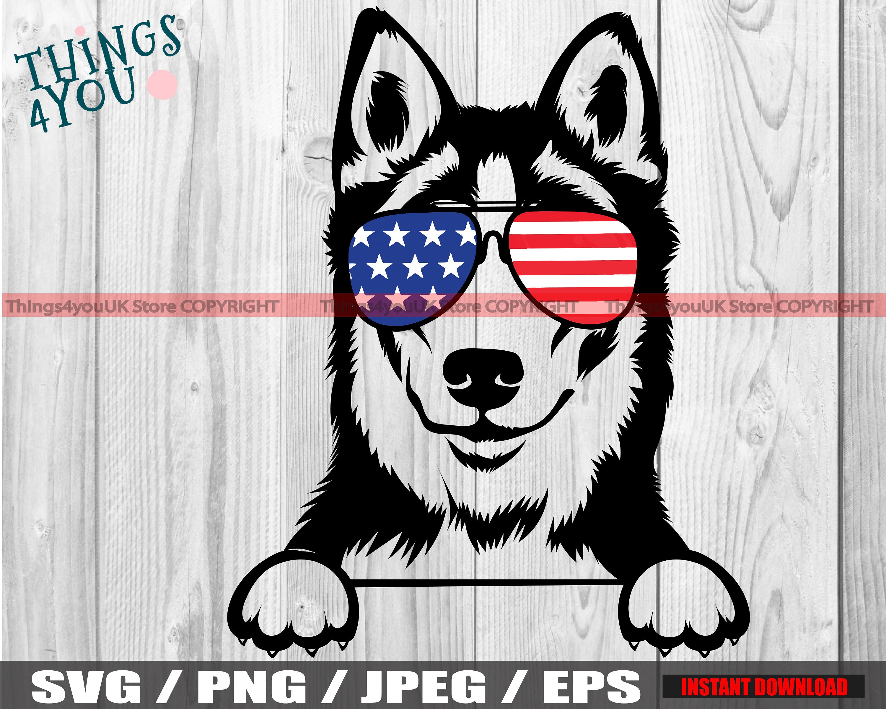 Husky SVG Siberian Husky SVG Alaskan SVG Blye Eyes Dog Svg - Etsy