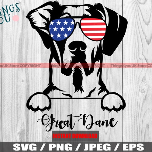 Great Dane Svg - Etsy