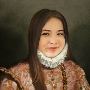 Custom Royal Portrait From Photo, Historical Family Portrait, Royal ...