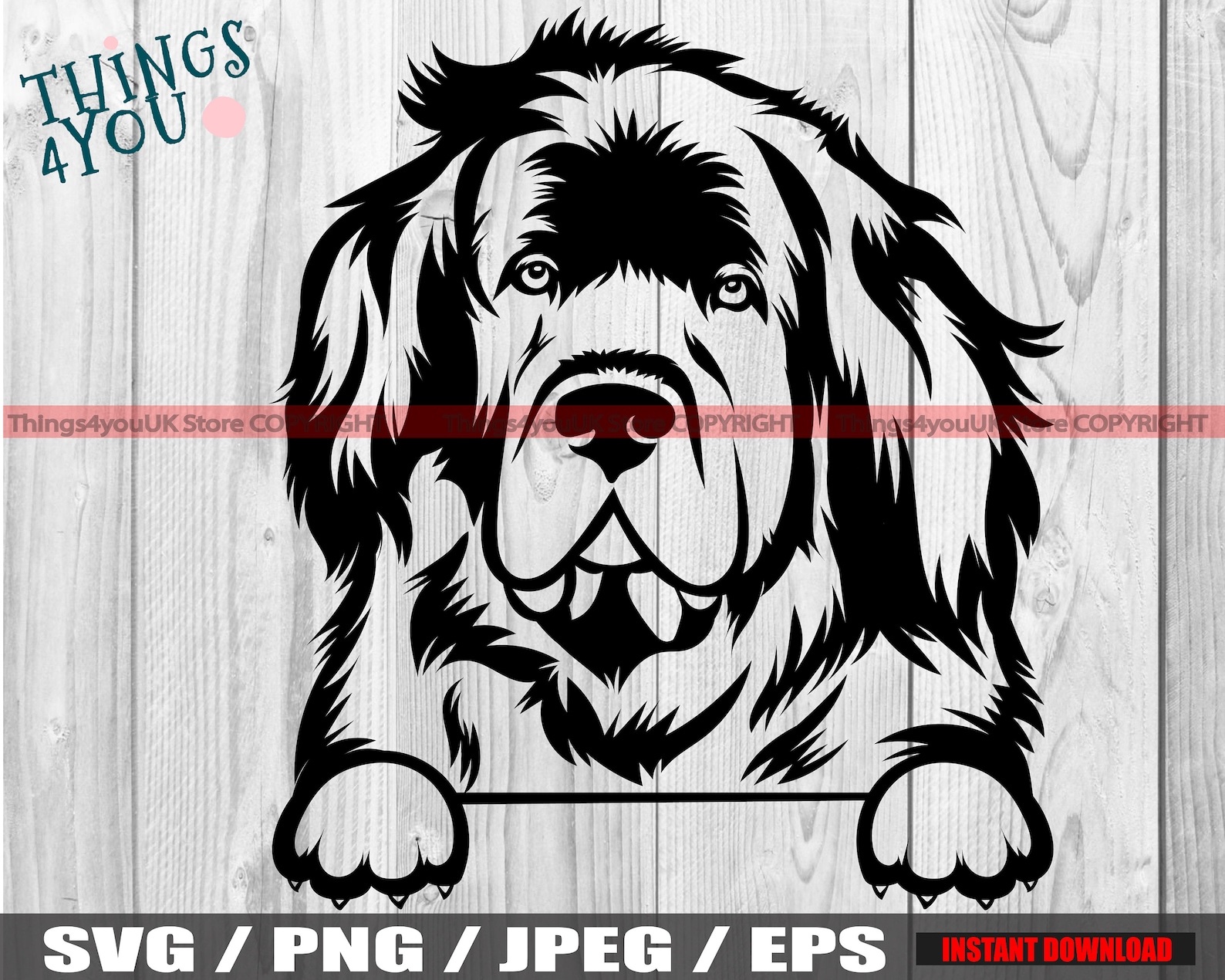 Newfoundland SVG Newfoundland Dog Svg Newfoundland Peek A - Etsy