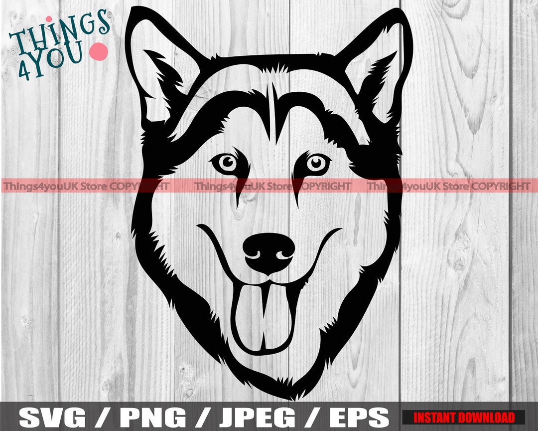 Husky SVG, Siberian Husky SVG, Alaskan SVG, Cute Husky, Husky Face Svg ...