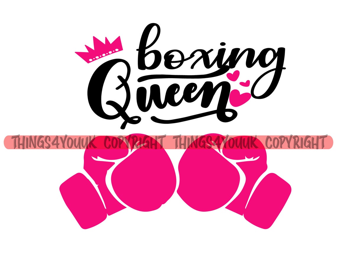 Boxing Gloves Logo Girl Power Svg Boxing Girl Svg Queen of | Etsy