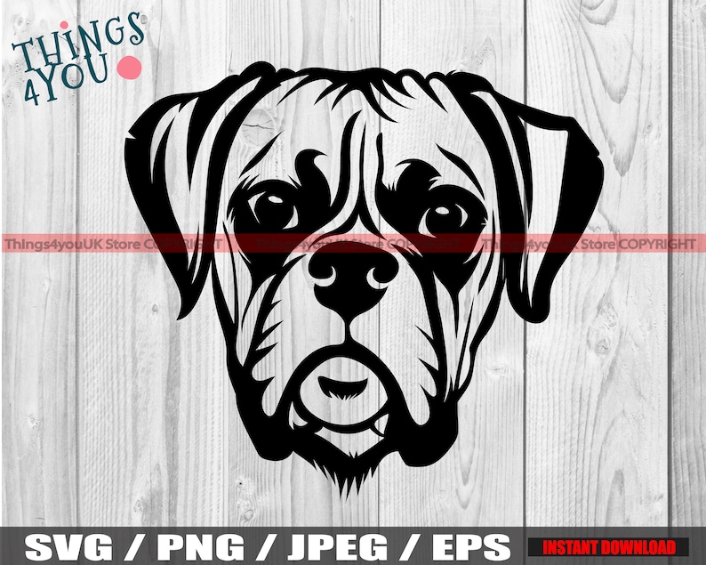 Boxer Boxer Svg Boxer Peeking Dog Boxer Head Boxer Face | Etsy