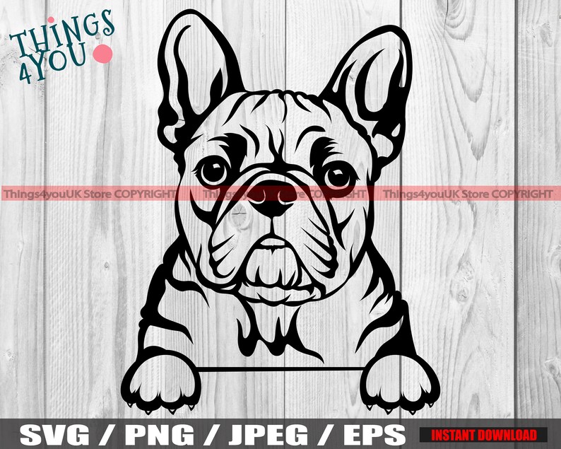 French Bulldog French Bulldog SVG Frenchie SVG Frenchie - Etsy